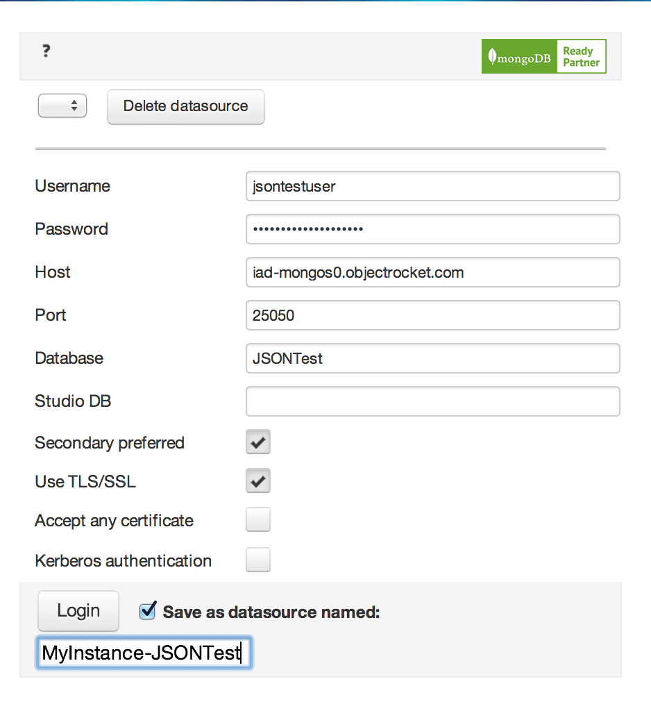 How to use JSONStudio with your ObjectRocket instance | ObjectRocket